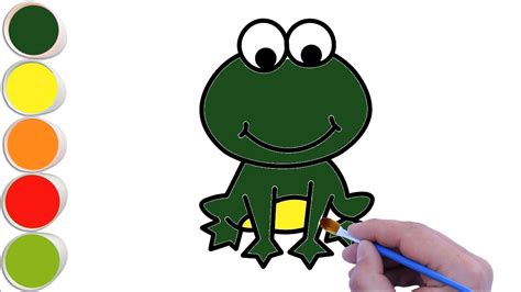 教你画一只可爱的青蛙，简笔画视频教程，how To Draw Frog Youtube