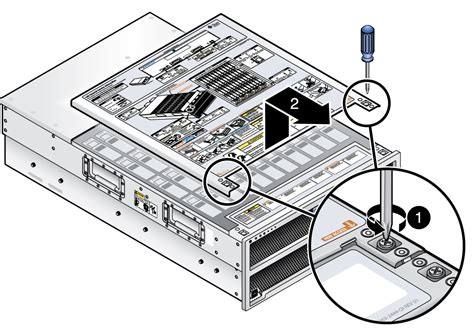 34 Removing And Replacing The Hard Disk Drive Access Cover Sun