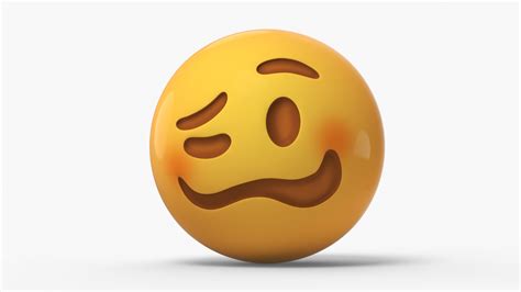 3d Emoji Woozy Face Model Turbosquid 2239299