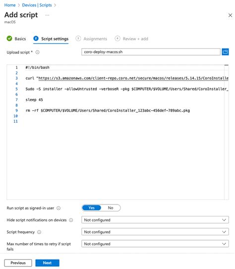 Deploying Coro To Macos Devices With Microsoft Intune