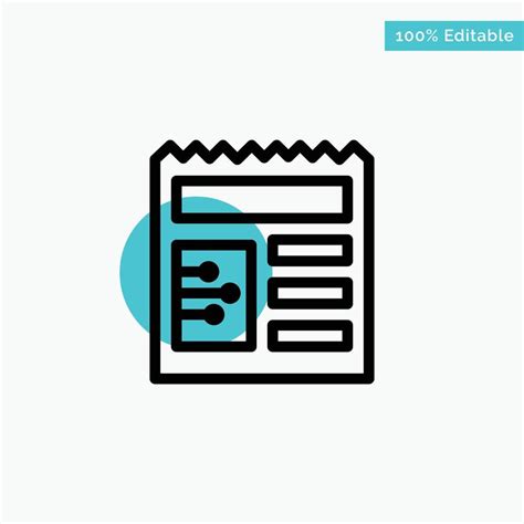 Document Basic Ui Turquoise Highlight Circle Point Vector Icon 13495367