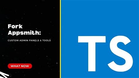 fork appsmith custom admin panels and tools