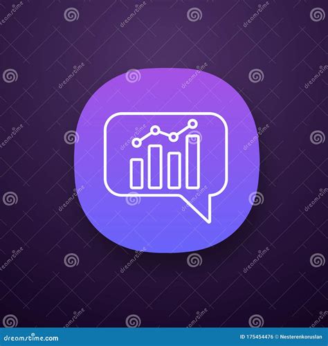 Chatbot Graph App Icon Stock Vector Illustration Of Button 175454476