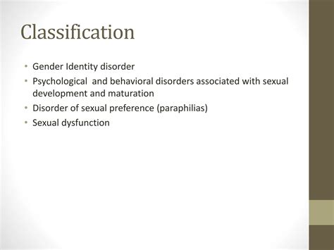 Sexual Disordersgender Identity Disorderspptx Pptx