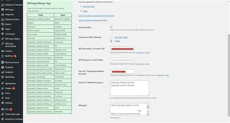 how to setup and use wpcargo sms integration add on with twilio wpcargo
