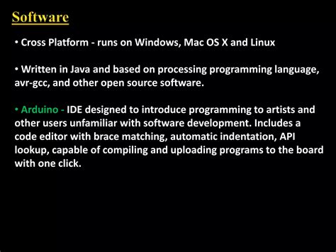 Arduino Programming Software Development Ppt