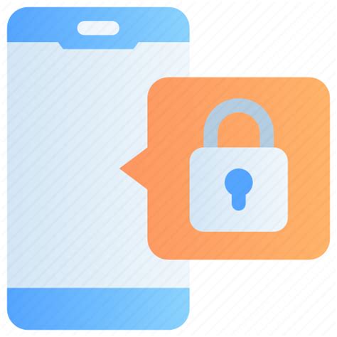 Cyber Security Lock Smartphone Password Access Protection Icon
