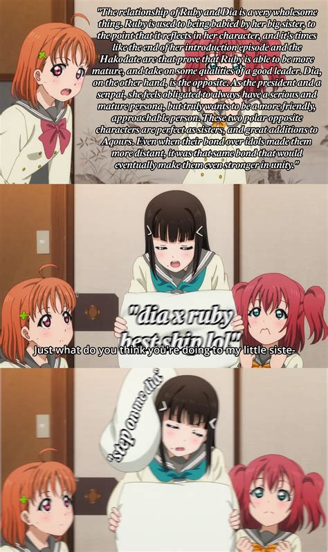 Dia And Ruby Appreciation Hours Who Up R Otonokizaka Dia And Ruby Appreciation Hours Who Up R Otonokizaka