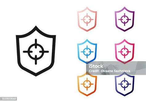 흰색 배경에 격리된 블랙 쉴드 아이콘입니다 가드 기호 보안 안전 보호 개인 정보 보호 개념 다채로운 아이콘을 설정합니다 벡터 검은색에 대한 스톡 벡터 아트 및 기타 이미지