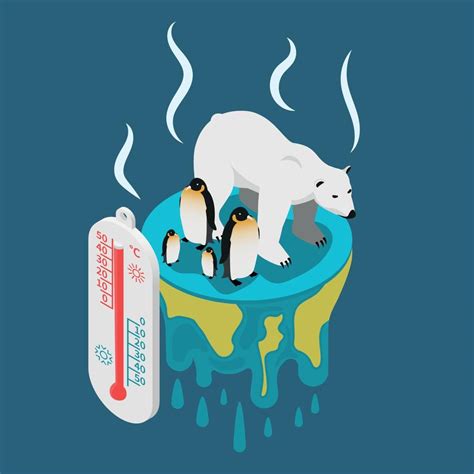 Polar Global Warming Composition 6243877 Vector Art At Vecteezy