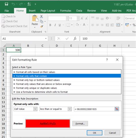 Closedxml Addconditionalformat Adds Quotes To Value In Excel French