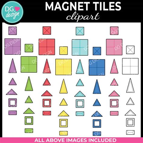Magnet Tiles Clipart Magnetic Tiles Clip Art By Dg Design Damm Good