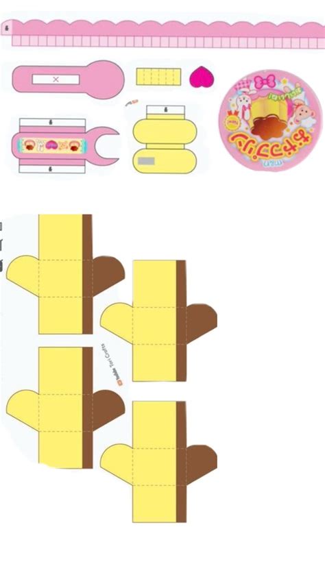 Pudding In 2025 Printable Diy Crafts Paper Toys Template Printable Paper Toys Templates
