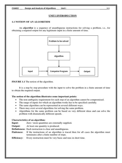 An Introduction To Algorithms Defining An Algorithm Problem Solving