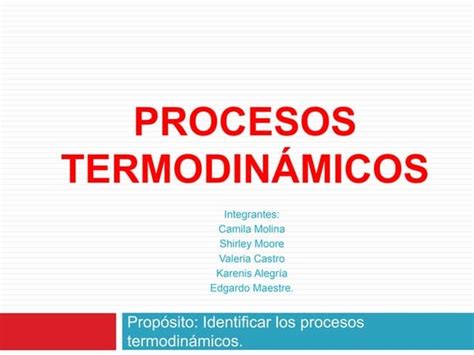 Formulas Procesos Termodinamicos Docx