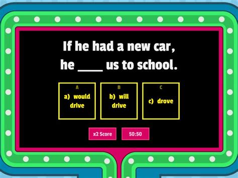 Second Conditional Quiz Gameshow Quiz