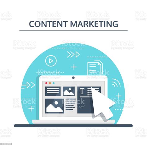 평면 디자인 콘텐츠 관리 Smm 및 블로깅 개념 만들기 마케팅 및 디지털벡터 일러스트 레이 션의 공유 개념에 대한 스톡 벡터