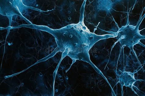 Visual Representation Of A Neural Network In A Futuristic Setting Emphasizing Technology And