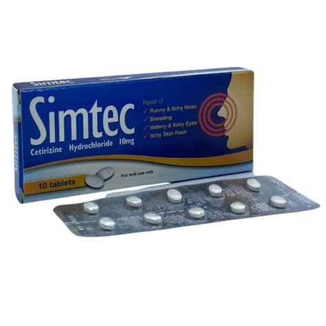 Nhg Pharmacy Online Simtec 10mg Tablet 10s