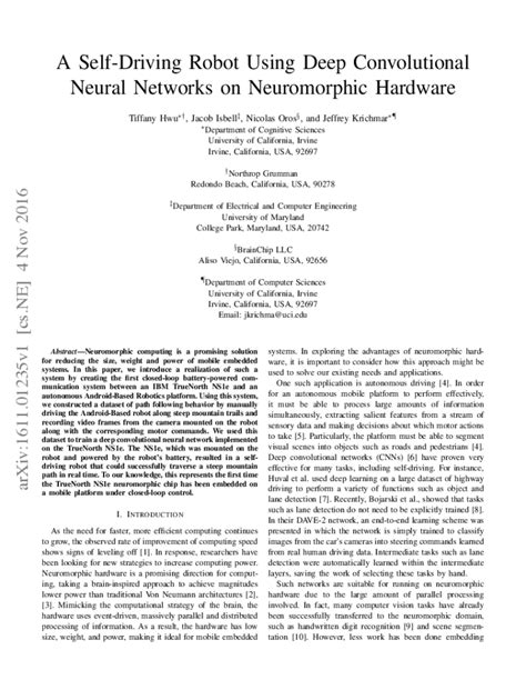 Fillable Online A Self Driving Robot Using Deep Convolutional Neural Networks Fax Email