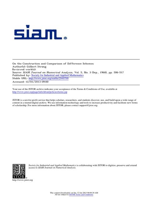 Strang 1968 On The Construction And Comparison Of Difference