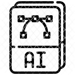 Ai Icon File Icon Adobe Icon Illustrator Icon Format Icon Vector