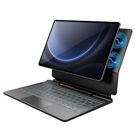 Doohoeek Lightweight Keyboard Folio For New Samsung Galaxy Tab S10 S9 S9 Fe S8 S7 Plus S7 Fe