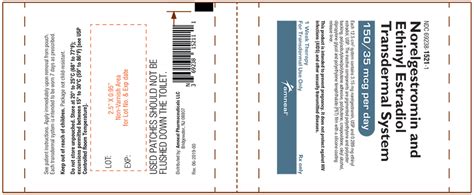 Dailymed Norelgestromin And Ethinly Estradiol Patch