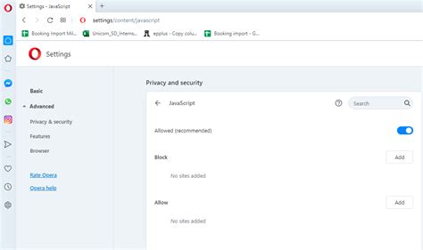 Enabling And Disabling Javascript In Web Browsers By Tharmika
