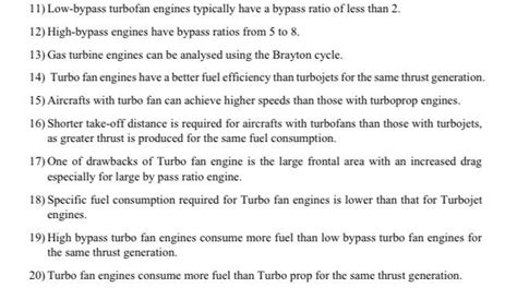 Solved 11 Low Bypass Turbofan Engines Typically Have A