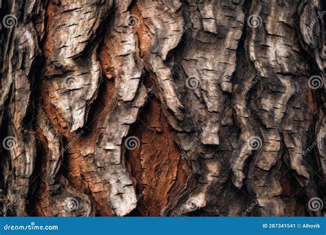 A Tree With A Dark Brown Bark Stock Illustration Illustration Of Basalt Background