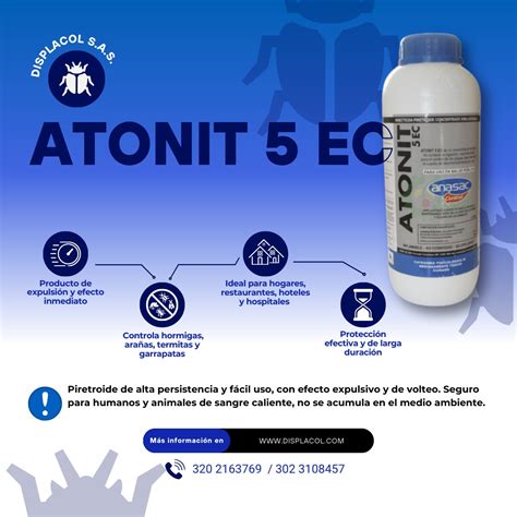 Insecticida Atonit 5 Ec Control Ante Diversas Plagas Con Baja Residualidad
