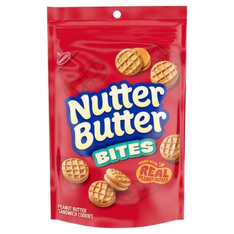 Nabisco Nutter Butter Bites Peanut Butter Sandwich Cookies 8 Oz Shoprite