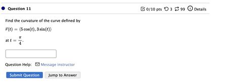 Solved Find The Curvature Of The Curve Defined By Chegg