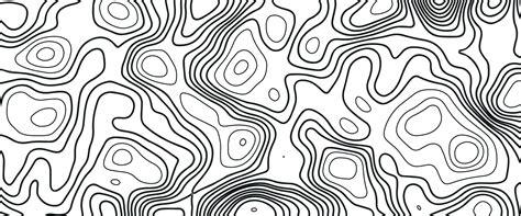 Background Of The Topographic Map White Wave Paper Curved Reliefs Abstract Background