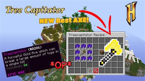 Treecapitator New Best Axe Jungle Vs Capitator Review Hypixel Skyblock Youtube
