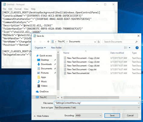 Add Open Settings Context Menu In Windows 10