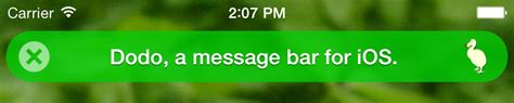 A Message Bar For IOS Written In Swift