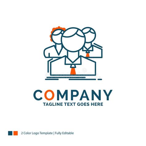 Group Multiplayer People Team Online Logo Design Blue And O Stock Vector Illustration Of