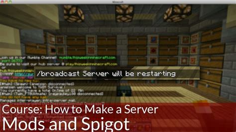 Course How To Make A Server Mods That Will Help Your Server And Spigot YouTube