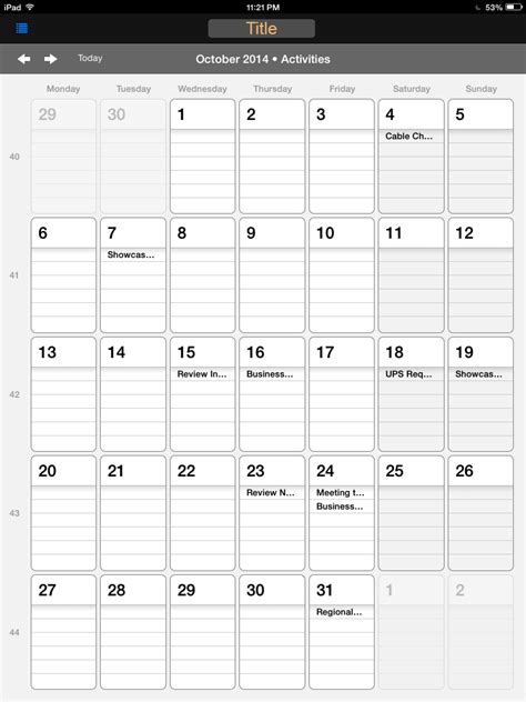 objective c how to implement calendar using collectionview in ios