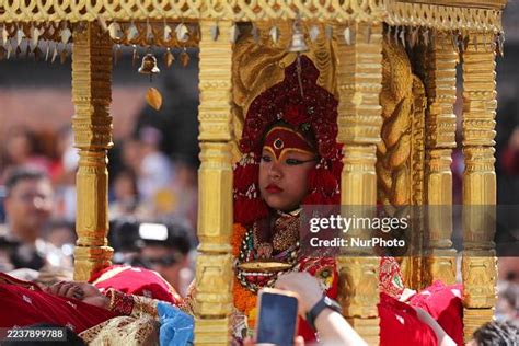 Trishna Shakya The Retired Royal Kumari Of Kathmandu Is Carried