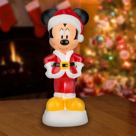 Gemmy Industries Lighted Blow Mold Decor Mickey Mouse As Santa Disney