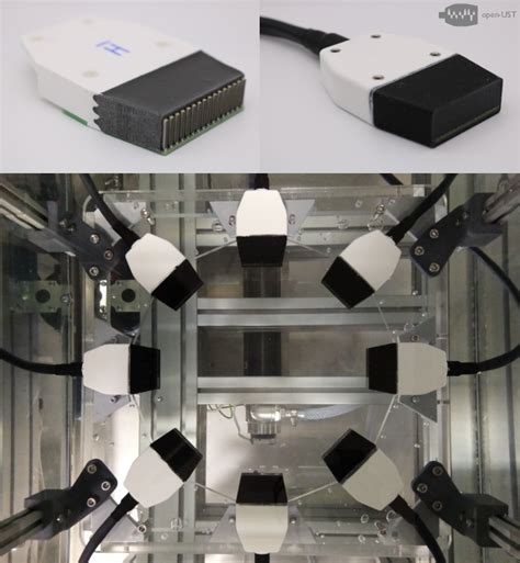 Top Left Transducer Module After Backing Layer Casting Top Right