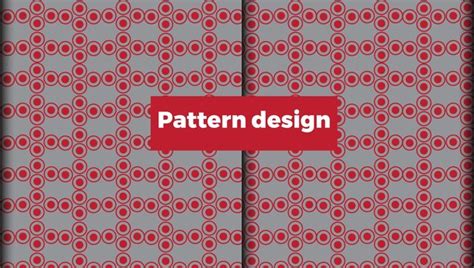 Premium Vector Elegant Red Color Fabric Pattern Design With Stylist Background