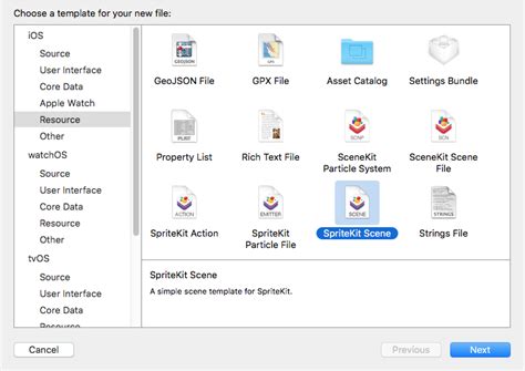 SwiftSpriteKit Sceneファイルの使い方ストーリーボードのようにノードをマウスで運んで配置する Swift 2 1