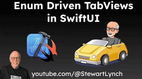 want a cleaner more maintainable tabview in swiftui stewart lynch 🇨🇦