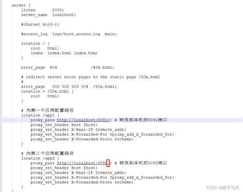 Nginx代理本机多个端口应用nginx代理多个端口 Csdn博客