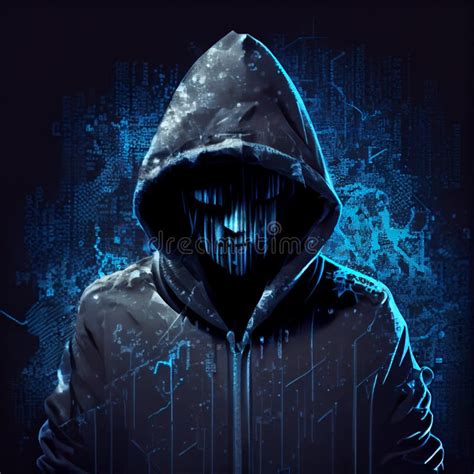 hacker programmer modern spy illegal data search ai generated image stock illustration