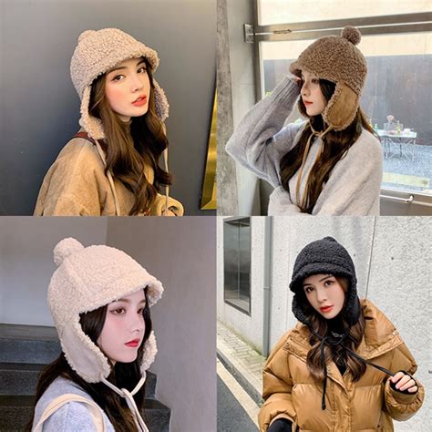 11할인당일발송 뽀글이 귀도리 트래퍼햇 겨울군밤모자 귀도리모자 트래퍼햇 방한 방울 겨울 겨울모자 귀마개 에이블리